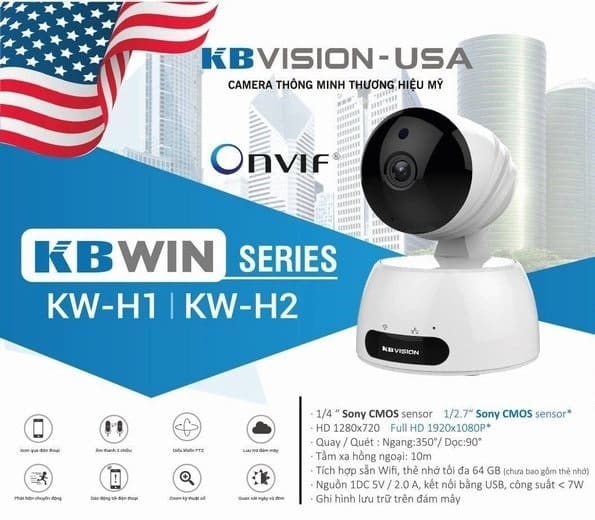 Bán Camera IP Wifi không dây KBVISION tại Đà Nẵng thương hiệu USA