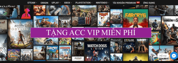 Nhận Acc VIP Free: Shop Nhận Nick Miễn Phí 0đ