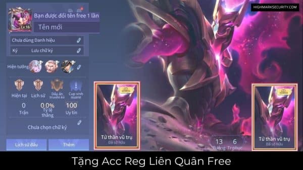 Acc Reg Liên Quân Free 2025 (Tool Làm + Shop Mua Bán 0Đ)