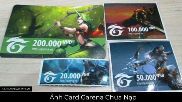 Ảnh Card Garena Chưa Nạp, Thẻ 20k 50k 100k 500k 200k Free