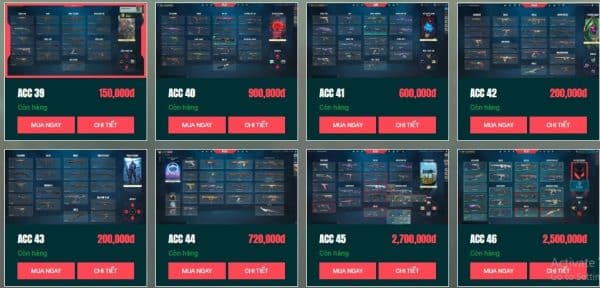 Acc Valorant Free 2025 (Shop Mua Bán Nick Giá Rẻ Miễn Phí)